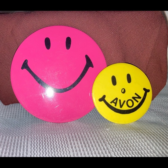 Avon | Accessories | Vintage Happy Face Pin Buttons | Poshmark